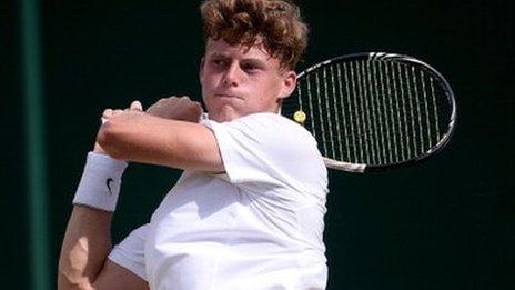 Wimbledon 2013: Isle of Man's Billy Harris out of boy's singles - BBC Sport