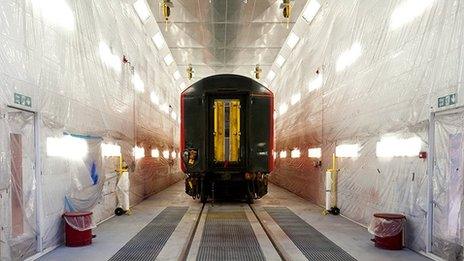 Bournemouth £3.5m train painting depot opens - BBC News