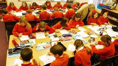 Sats tests: Rise in maths and writing levels in England - BBC News