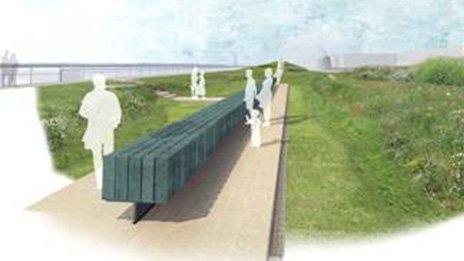 Hull's lost trawlermen memorial designs go on display - BBC News