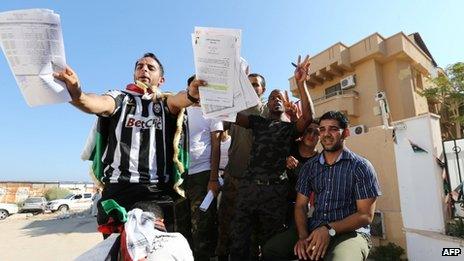 Libya protesters attack Muslim Brotherhood offices - BBC News