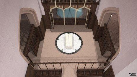 Richard III tomb: Leicester cathedral starts reordering for tomb - BBC News