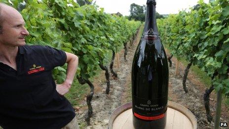 Huge wine bottle marks Turner Contemporary's millionth visitor - BBC News