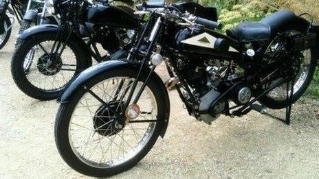 Cotton Motorcycle Company commemorated with wall plaque - BBC News