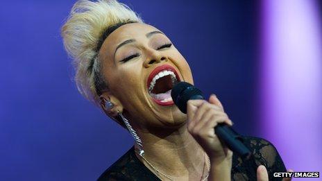 Emeli Sande helps Virgin Records celebrate 40 years - BBC News