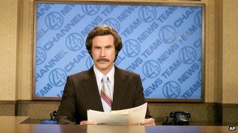Anchorman Ron Burgundy writes 'tell all autobiography' - BBC News