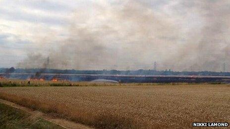 Cambridgeshire Nene Valley steam train believed to have caused fire ...