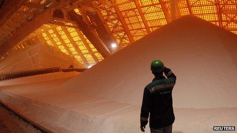 Belarus-Russia potash dispute escalates with trade tensions - BBC News