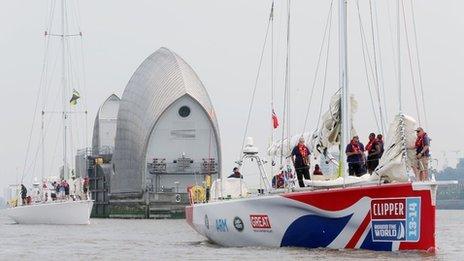 Sailors return from Clipper Round the World Yacht Race - BBC News