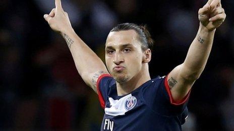 Zlatan Ibrahimovic: PSG striker wins player of year award - BBC Sport