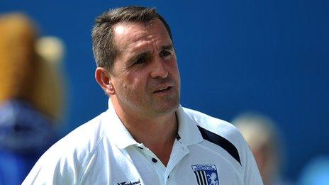 Martin Allen lifted by Gillingham's performances - BBC Sport