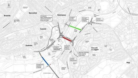 River Dee road bridge consultation under way in Aberdeen - BBC News