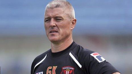 Carlisle United: Graham Kavanagh 'sad' to release Davie Irons - BBC Sport
