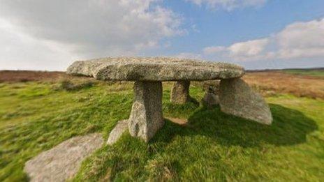 Work begins on ancient Cornish monument - BBC News