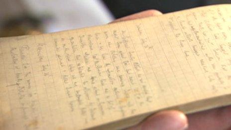 'Secret' WWI diary paints 'vivid and visceral' picture - BBC News