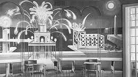 Work under way on mural at Morecambe's Midland Hotel - BBC News