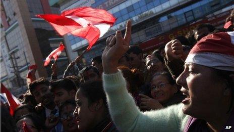 Nepali Congress wins most votes in elections - BBC News