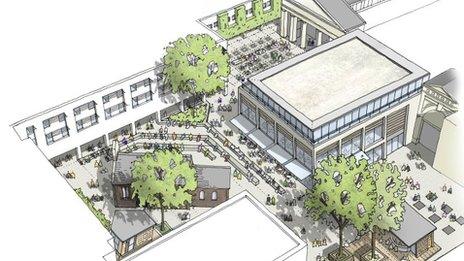 Exeter's Guildhall Shopping Centre £7m redesign revealed - BBC News