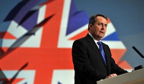 Liam Fox calls for end to protection of NHS spending - BBC News