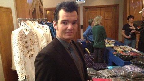 Elvis tribute acts at European contest in Birmingham - BBC News