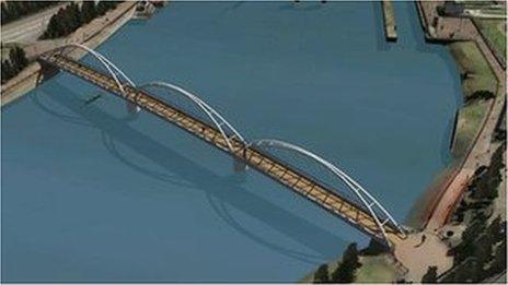 New Lagan bridge would offer 'safer route' into Belfast - BBC News