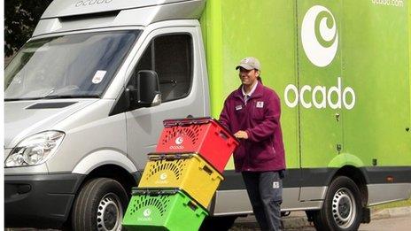 Ocado online grocer reports half-year profit - BBC News