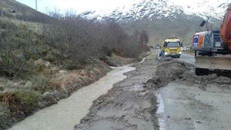 Funding of £6m to help landslip spots on A83 in Argyll - BBC News