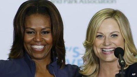 Michelle Obama to appear in Parks and Recreation - BBC News