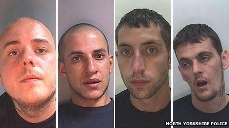 Four jailed over Jonathan Binns robbery stabbing - BBC News
