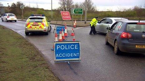 Norfolk A47 crash victim offers £10,000 to find driver - BBC News