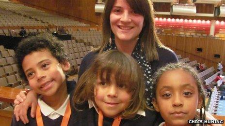 When little voices take to a big stage - BBC News