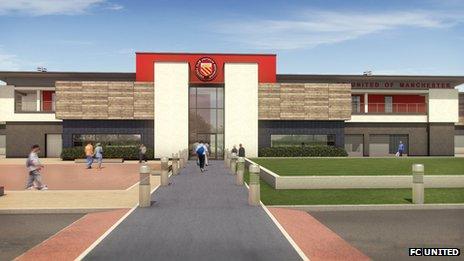 FC United members choose new Moston stadium's name - BBC News