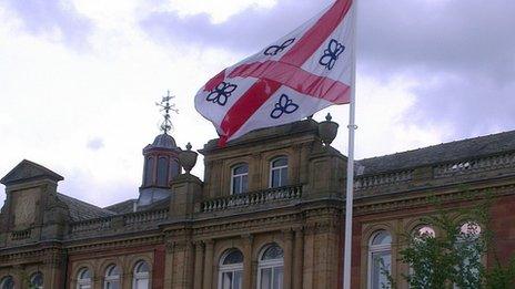 Penrith flies the flag to celebrate historic dates - BBC News