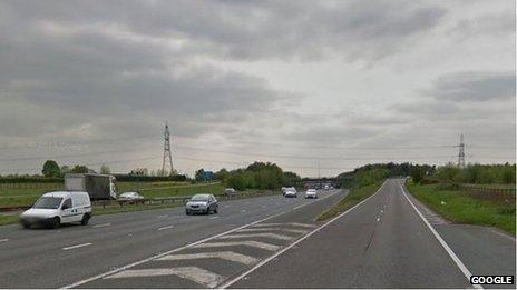 Huyton M62 casualty may have jumped from moving taxi - BBC News