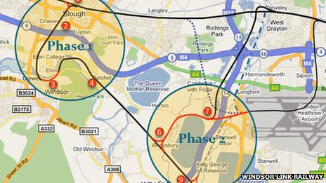 Windsor Link Railway funding on track - BBC News