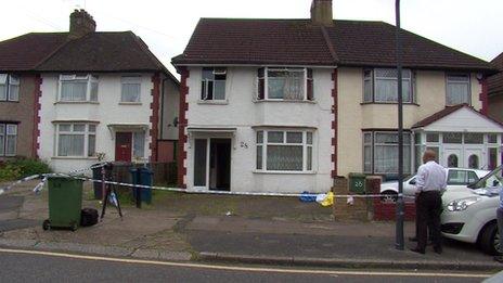 Woman dies in South Harrow house fire - BBC News