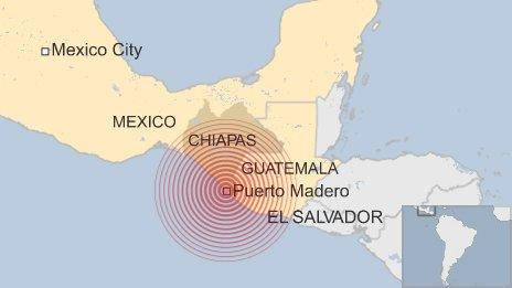 Quake 'kills three' as it strikes Mexico and Guatemala - BBC News