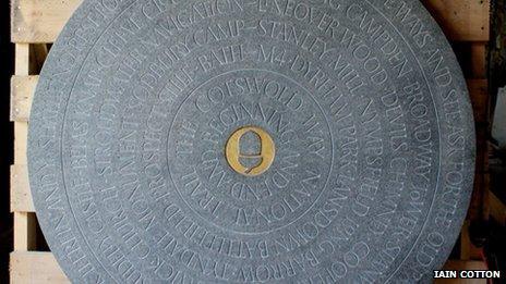 Second marker stone for Cotswold Way - BBC News