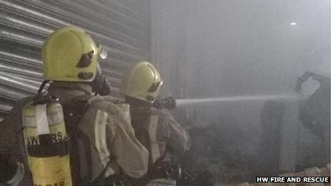 Pixley waste paper recycling plant fire tackled by six crews - BBC News