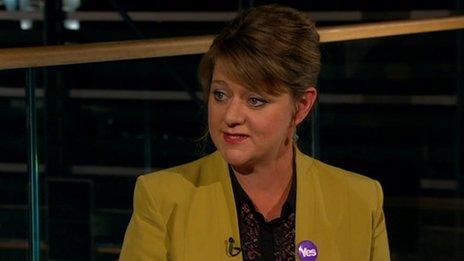 Plaid Cymru 'could hold balance of power', Leanne Wood says - BBC News
