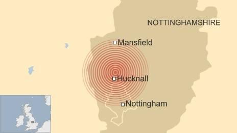 'Loud boom' as earthquake hits Nottinghamshire - BBC News