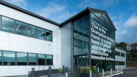 Orangebox furniture firm creates 75 new jobs at Nantgarw - BBC News