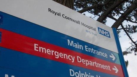 Royal Cornwall Hospital heading for deficit - BBC News