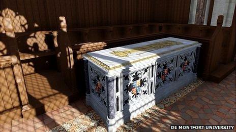 Richard III's tomb unveiled at Leicester Cathedral - BBC News