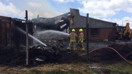 Bridgend recycling fire started accidentally, investigators say - BBC News