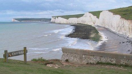 Beachy Head death: National Trust considering new signs - BBC News