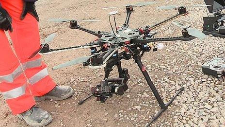 'Hexacopter' changes the way TV reporters work - BBC News