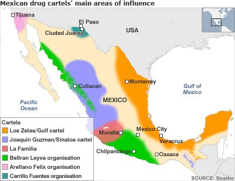 Mexican gang gunfight near US border leaves 21 dead - BBC News