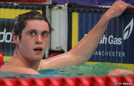 Olympic Games swimming venue inspires David Davies - BBC Sport