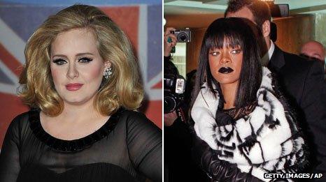 Adele and Rihanna latest to sell one million singles - BBC News